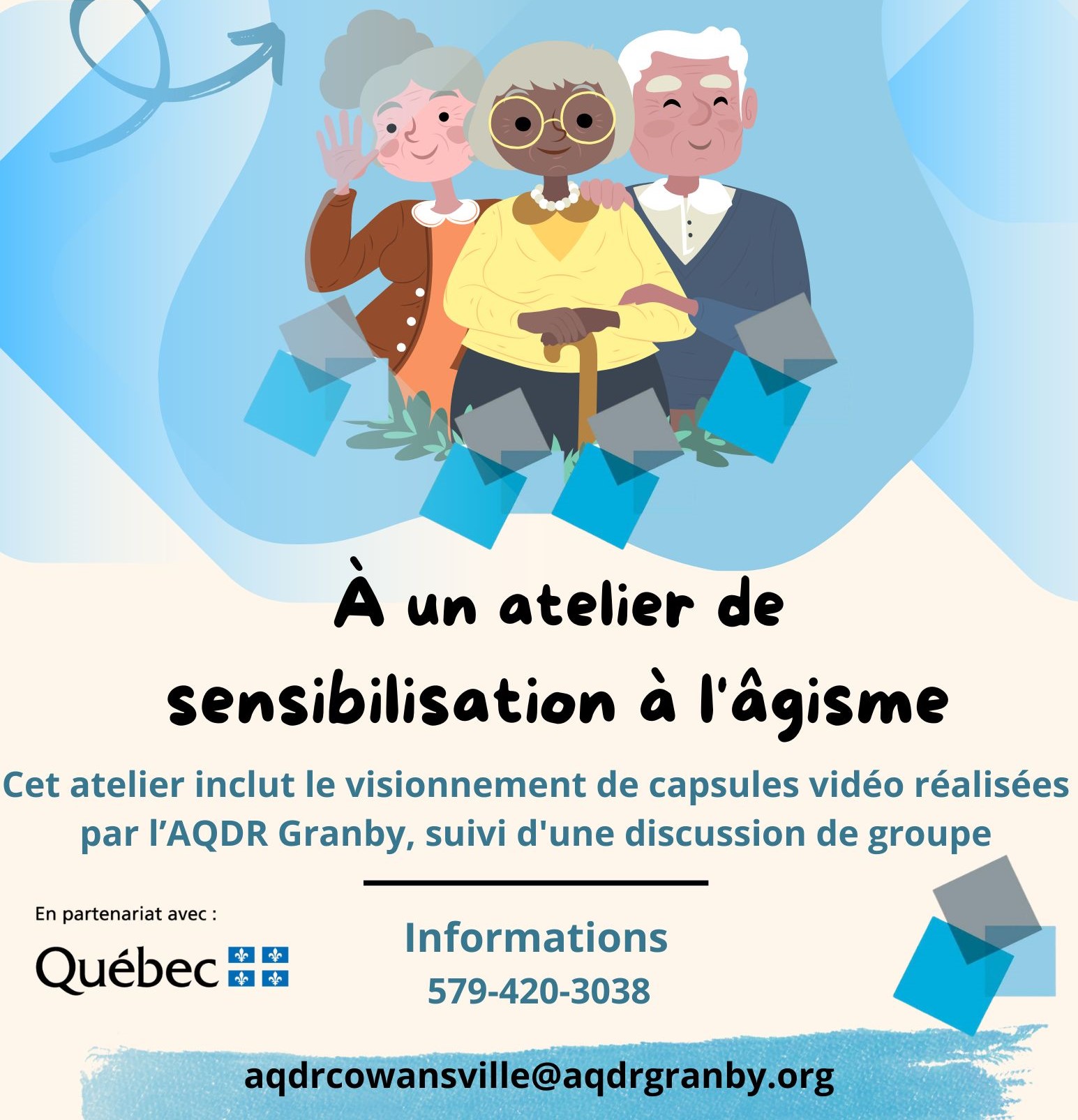 Ateliers de sensibilisation à l’âgisme – AQDR Granby